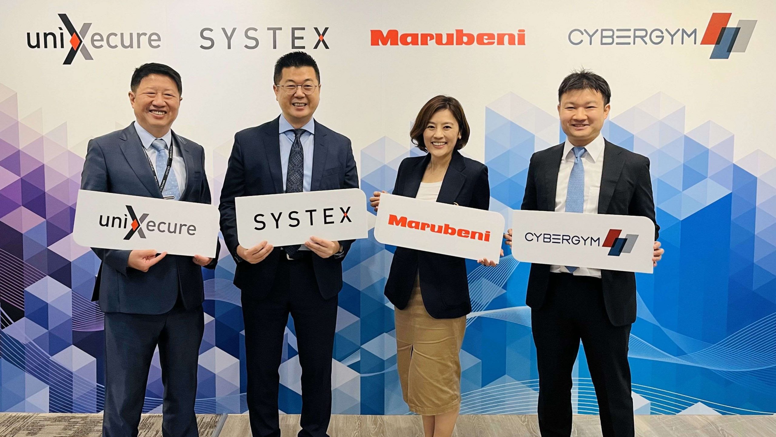 精誠資訊、智慧資安科技與日本丸紅商社及CyberGym Japan簽署四方合作備忘錄 - SYSTEX 精誠資訊